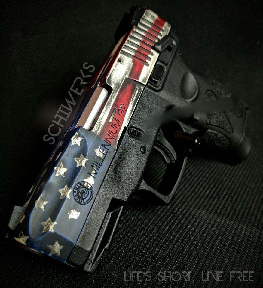 Cerakote Designs | Muliticam | Kryptek | American flag | Battleworn