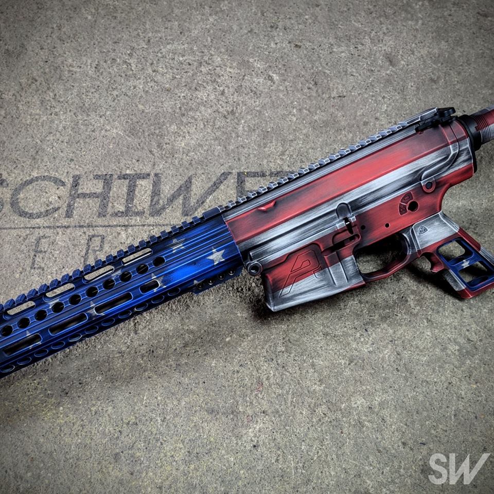 Cerakote Designs | Muliticam | Kryptek | American flag | Battleworn