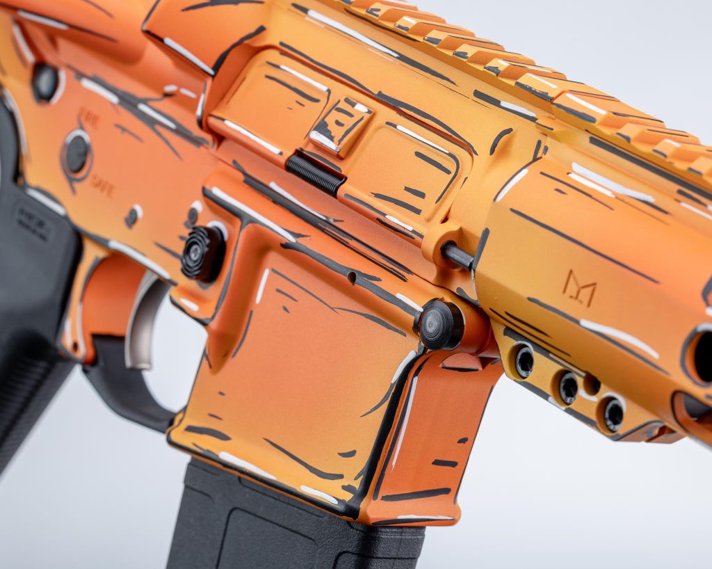 Orange Cel Shading AR15 2 - Schiwerks